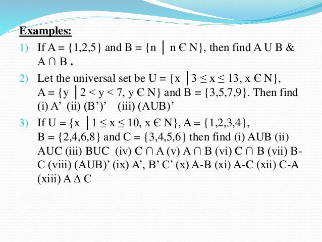 Bba i-bm-u-1.2 set theory