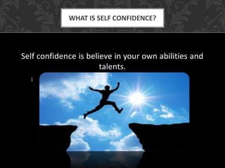 BBA II Unit 4 Sem II self-confidence | PPTX