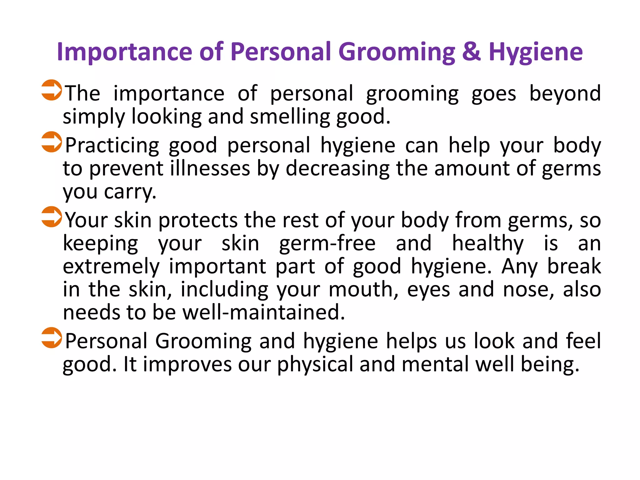 BBA II Unit V Grooming Skills | PPT