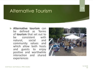 Bba introduction to tourism unit -2 iittm igntu syallabus by amit ...