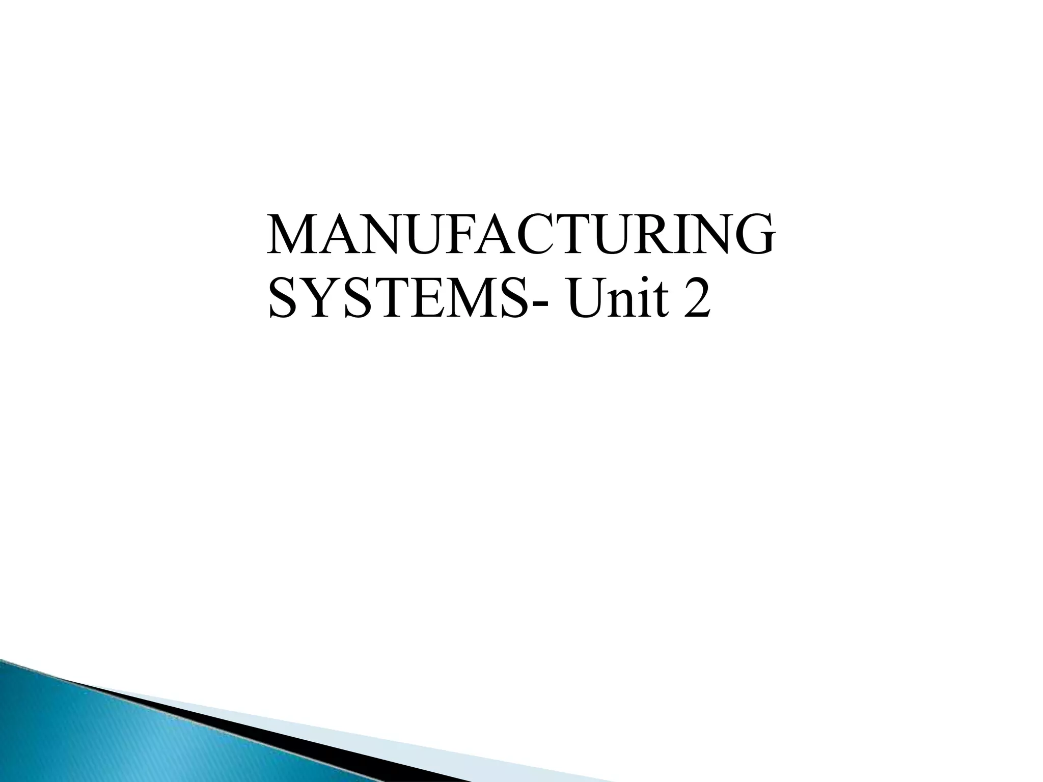 Types of Manufacturing system | PPTX