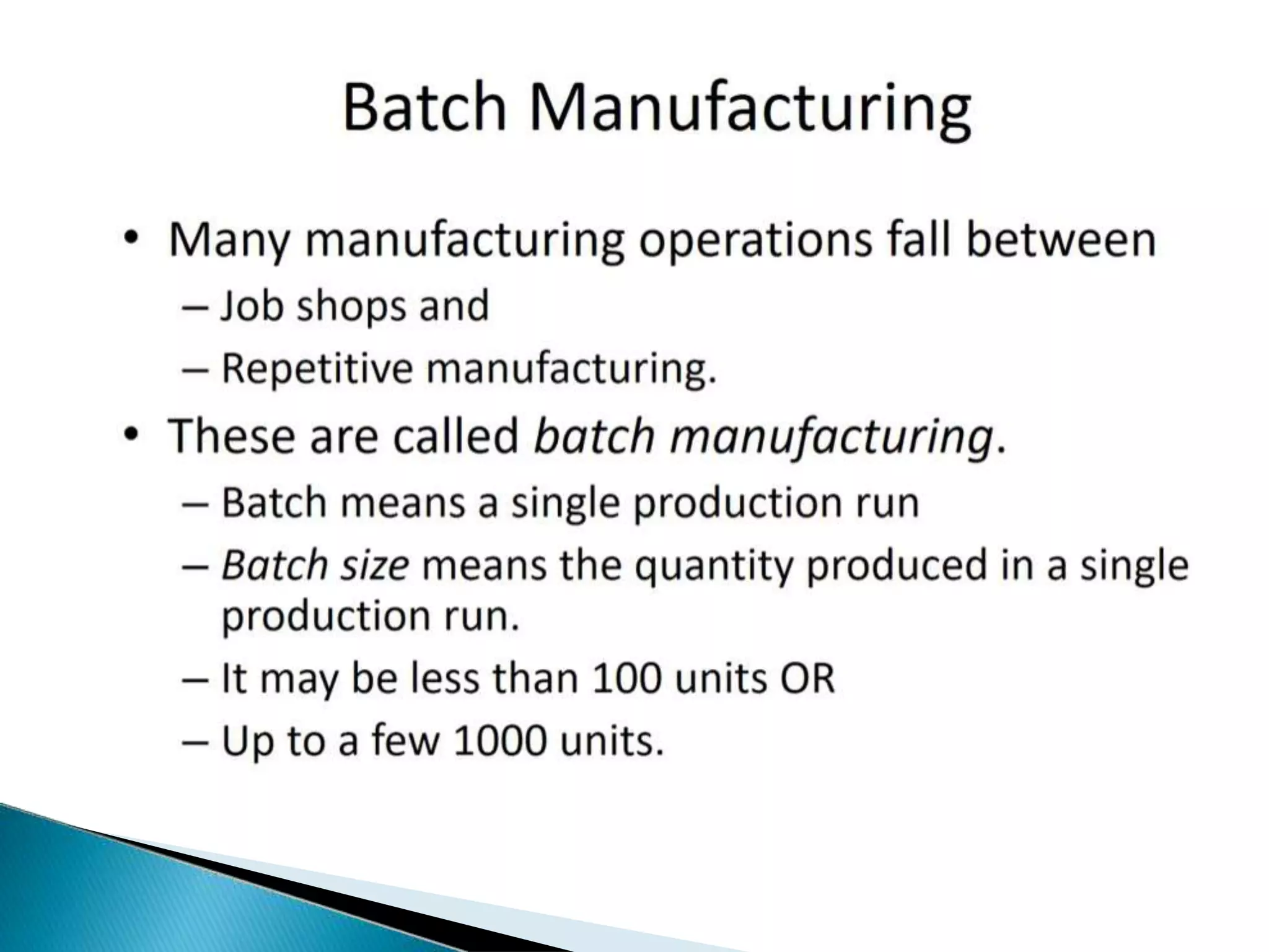 Types of Manufacturing system | PPTX