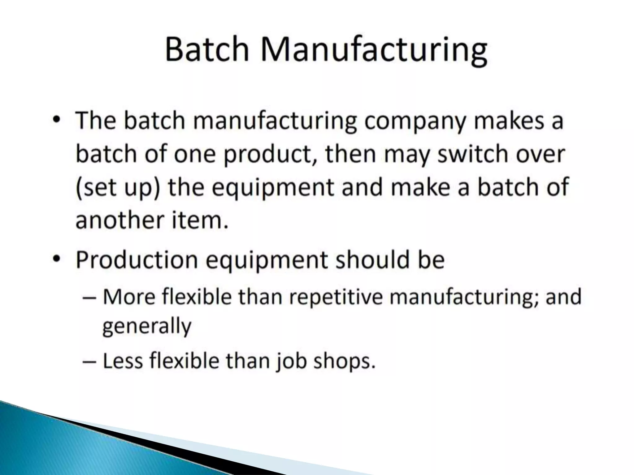Types of Manufacturing system | PPTX