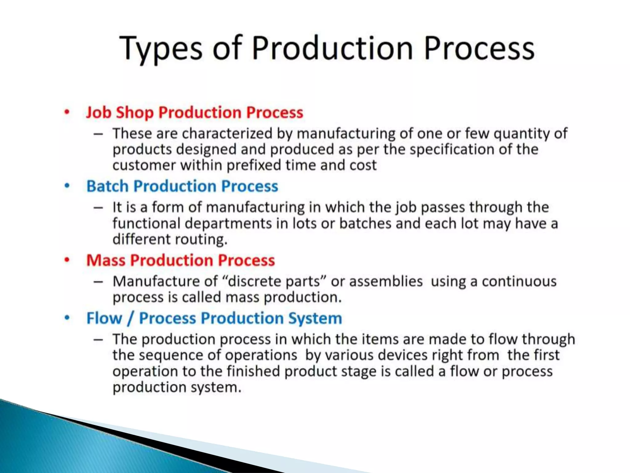 Types of Manufacturing system | PPTX