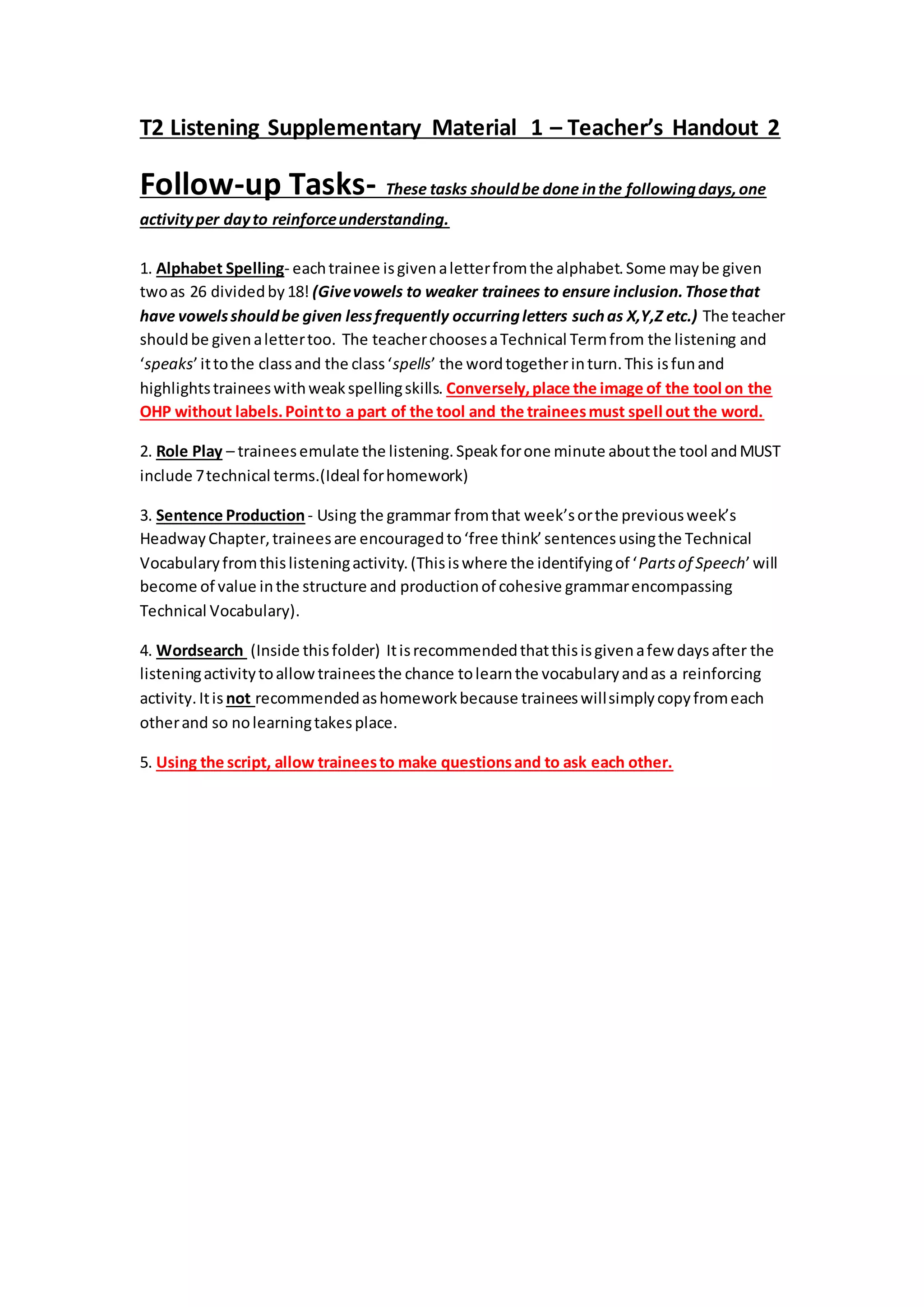 6. FOLLOW UP ACTIVITIES | DOCX