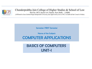 Computer Applications | PPT