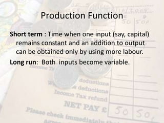 Bba 1 be 1 u-5 theory of production | PPT