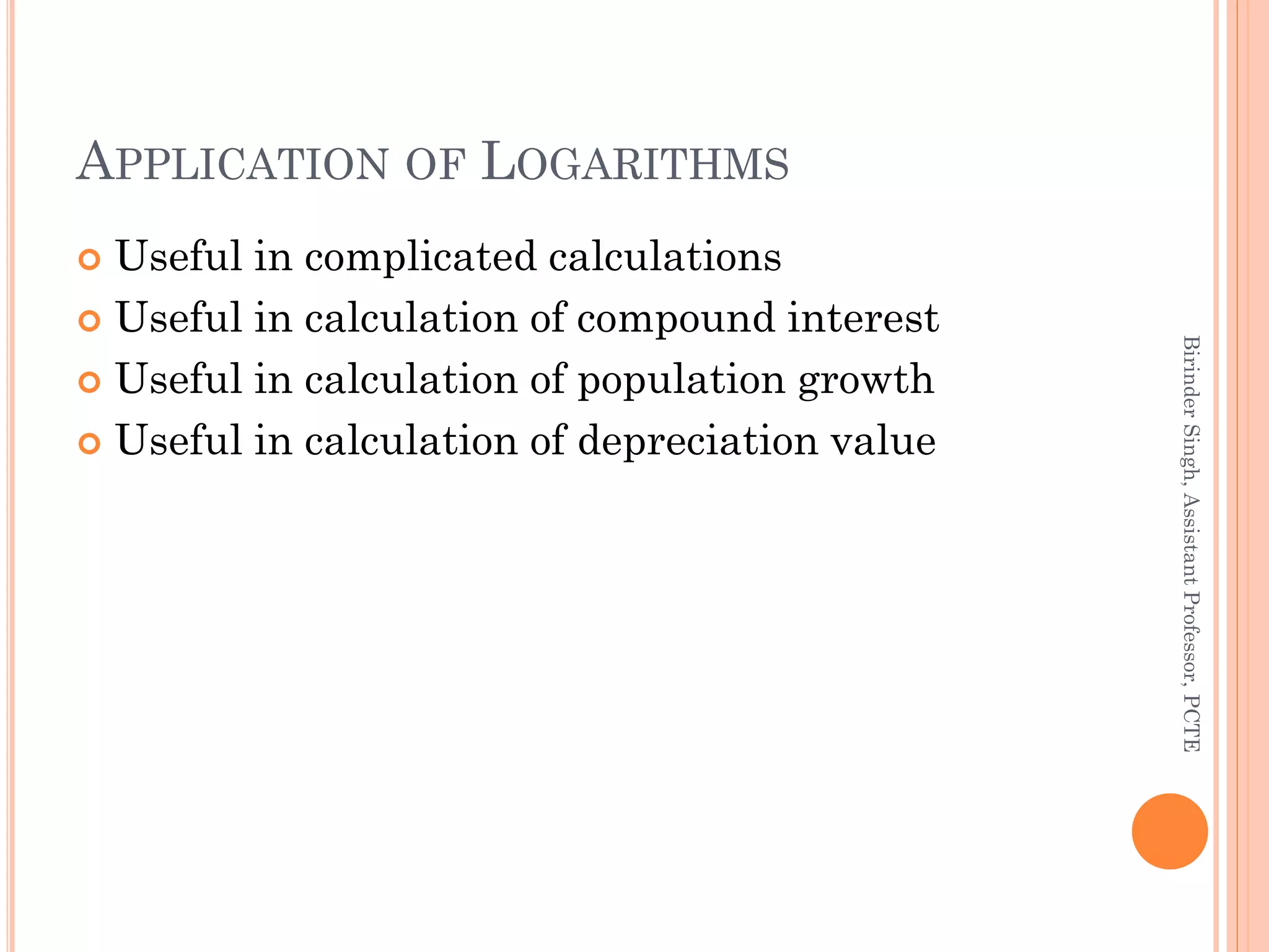 Logarithms | PDF