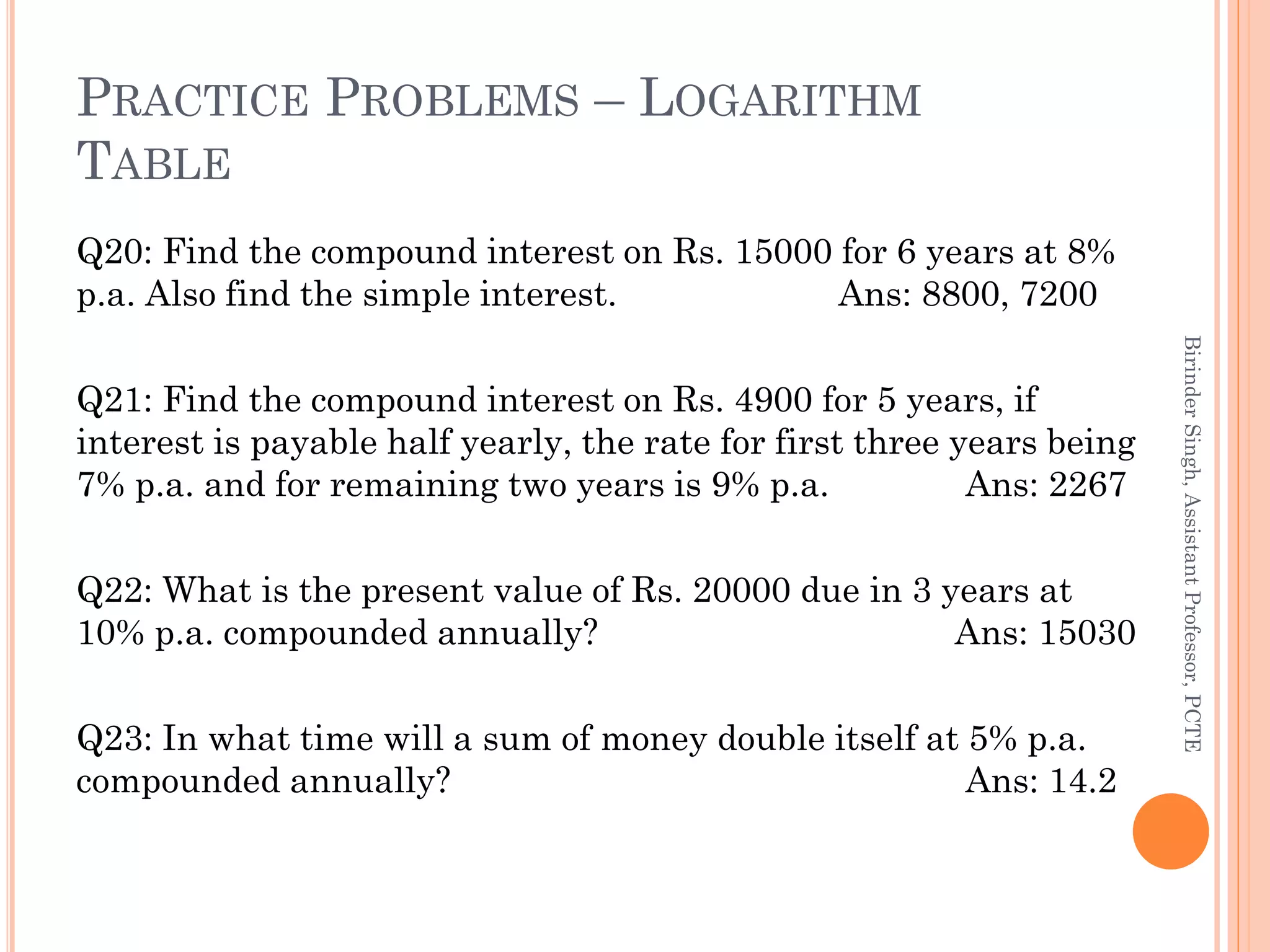 Logarithms | PDF