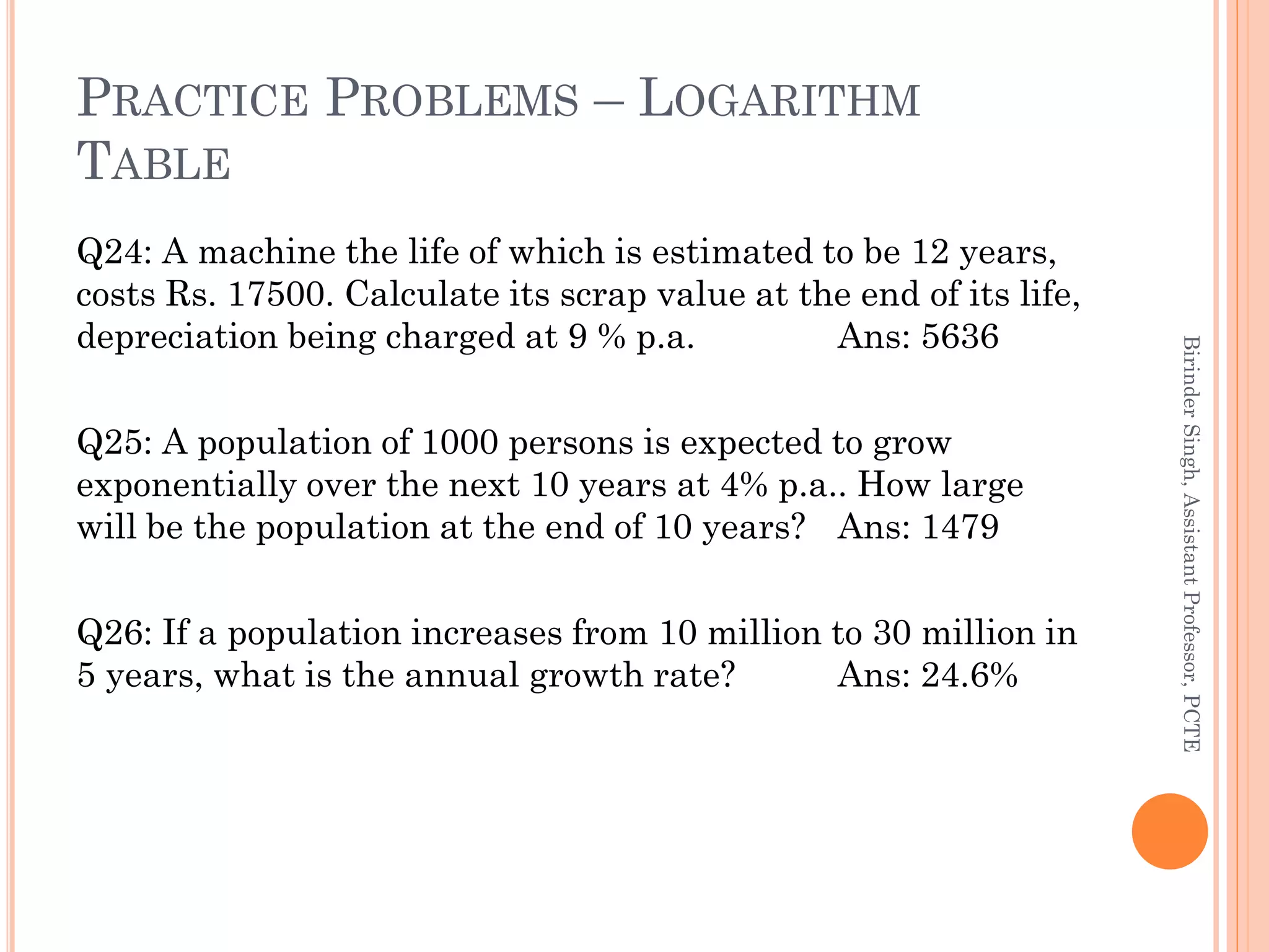 Logarithms | PDF