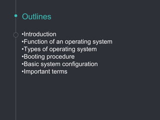 Bba203 unit 2 operating system concepts | PPTX