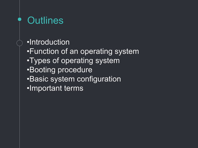 Bba203 unit 2 operating system concepts | PPTX