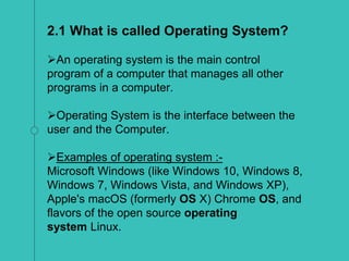 Bba203 unit 2 operating system concepts | PPTX
