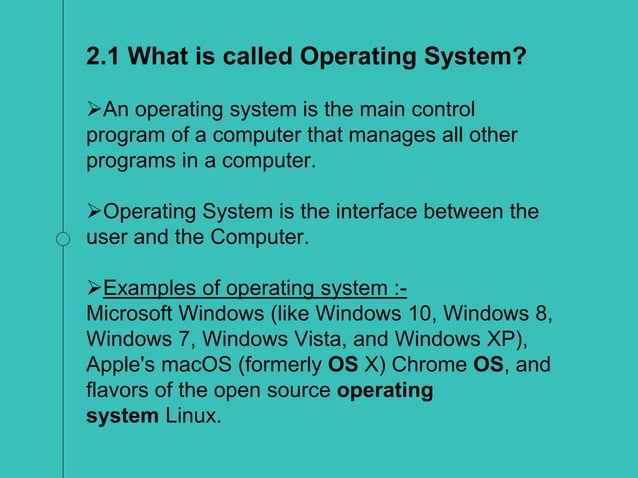 Bba203 unit 2 operating system concepts | PPTX