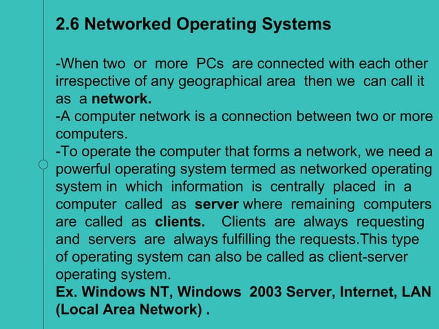Bba203 unit 2 operating system concepts | PPTX