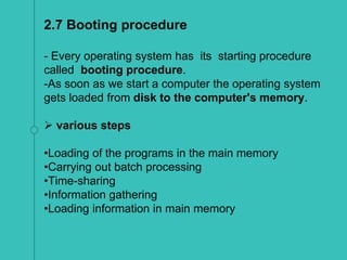Bba203 unit 2 operating system concepts | PPTX
