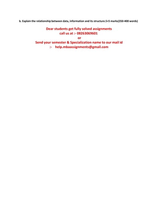 Bba205 –management information system | PDF