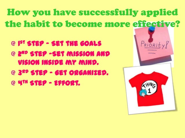 Habit 3 - First things first | PPTX