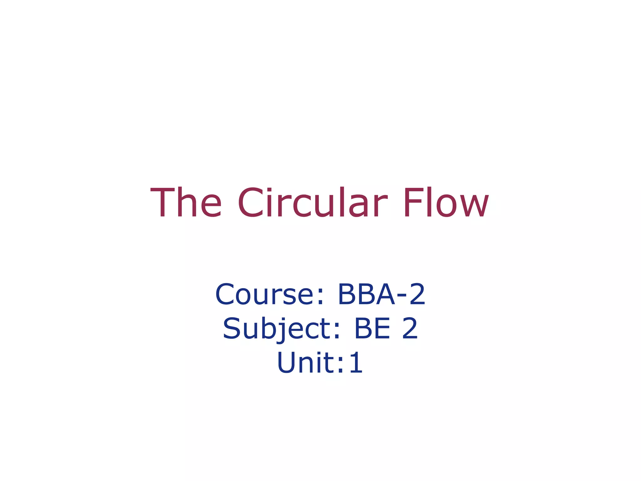 circular flow | PPTX