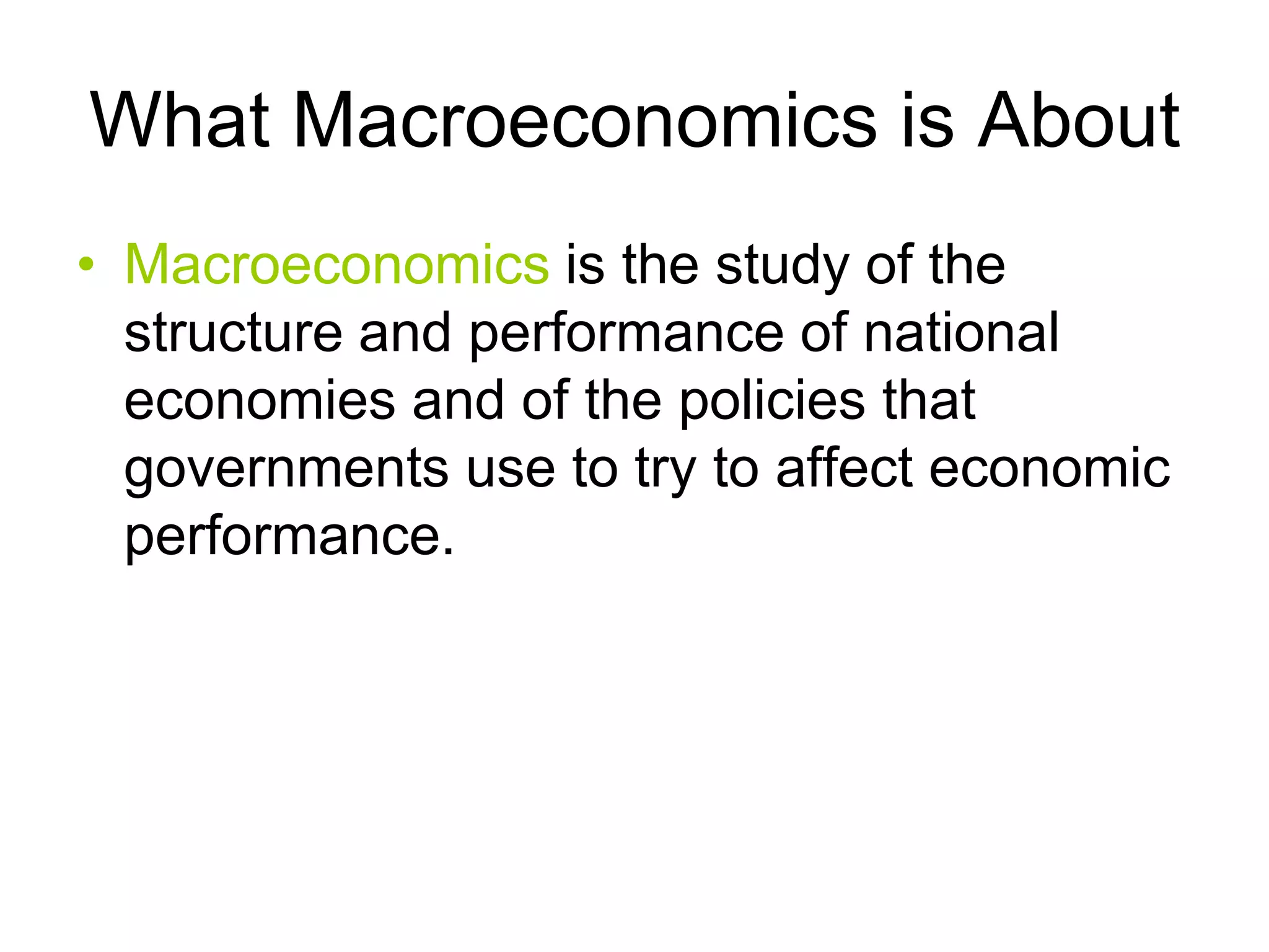 introduction to macro economics | PPTX