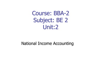 national income | PPTX