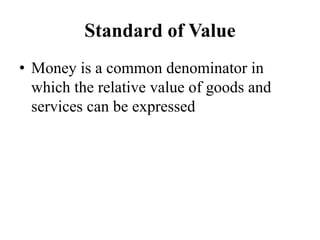 Bba 2 be ii u 2.1 functions of money | PPT