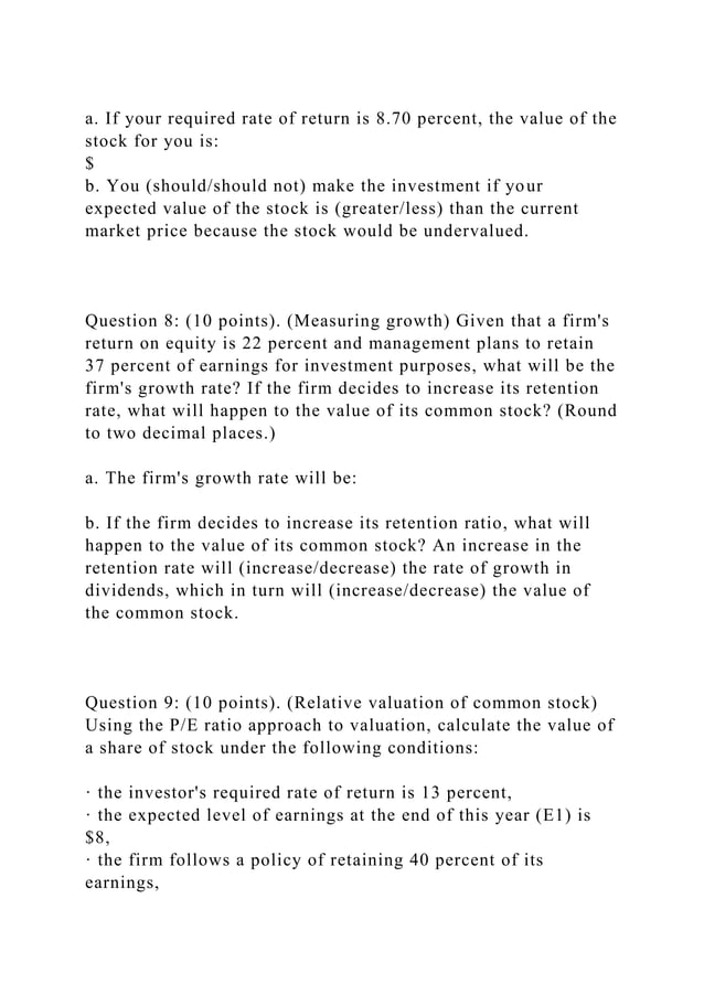 BBA 3310 Unit VI AssignmentInstructions Enter all answers dir.docx