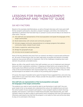 EngDivYouthReport_Jan29 | PDF | Outdoor Attractions | Attractions