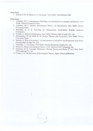 Bba 3rd syllabus | PDF