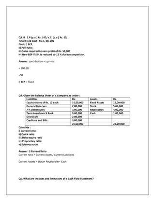 Bba402 management accounting | PDF