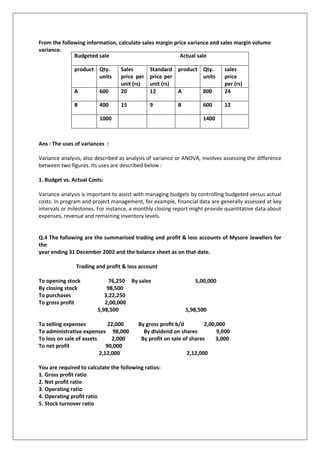 Bba402 management accounting | DOCX
