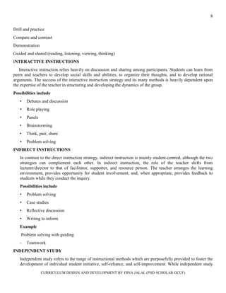 Selecting Instructional Strategies | PDF | Workshops and Classes ...