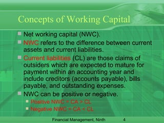 Bba 4 fm u 4.1 management of working capital | PPT