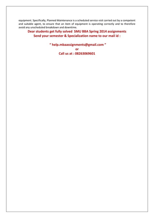 Bba501 production & operations management | PDF Bba501 production & operations management | PDF