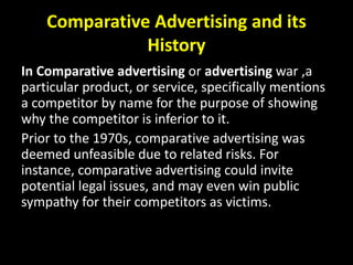 Comparative Advertising. | PPT
