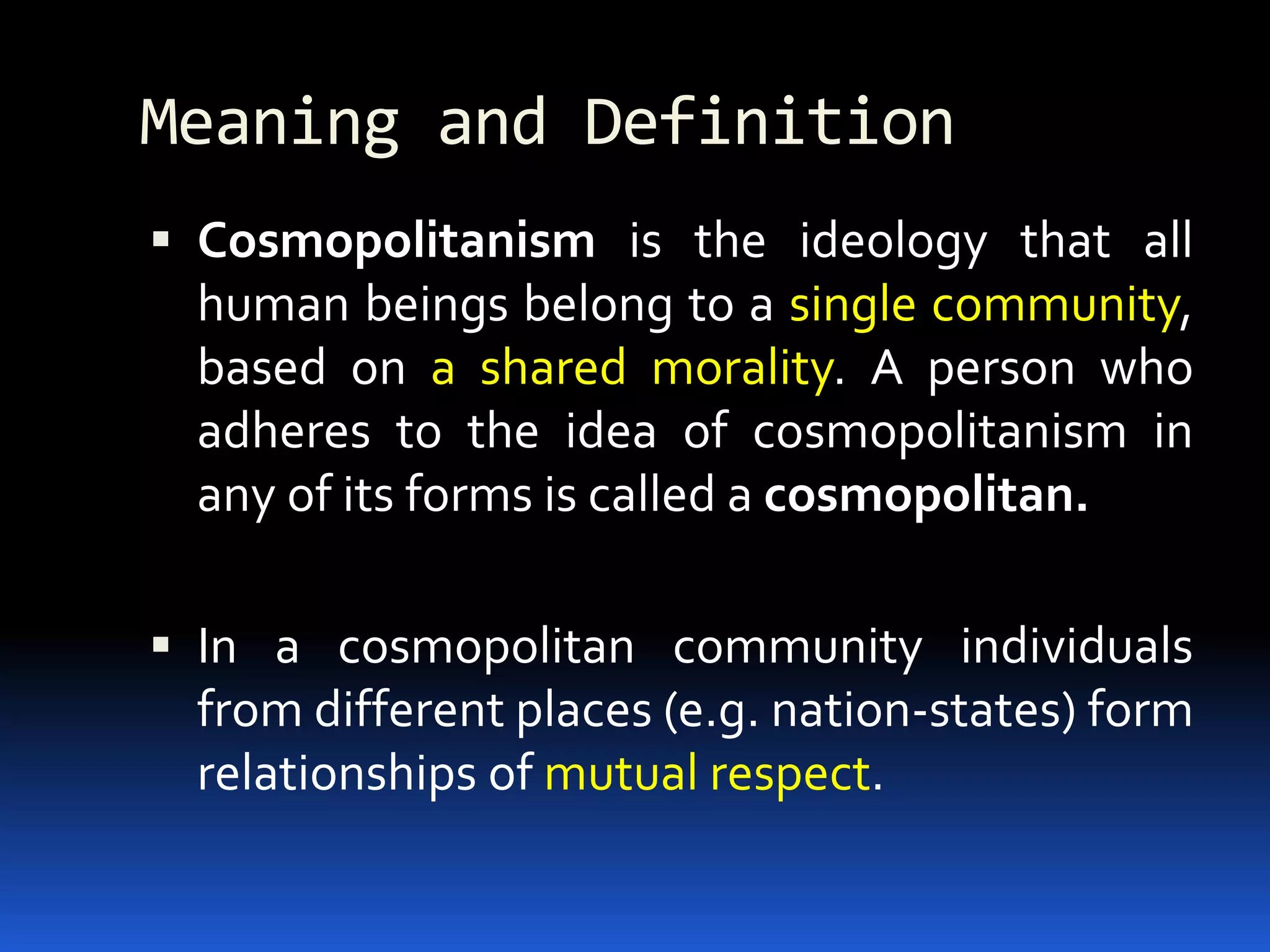 cosmopolitanism and global justice | PDF