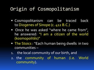 cosmopolitanism and global justice | PDF