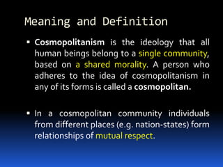 cosmopolitanism and global justice | PDF