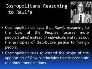 cosmopolitanism and global justice | PDF