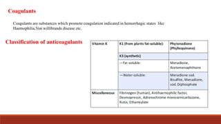 Coagulant & Anticoagulants | PDF