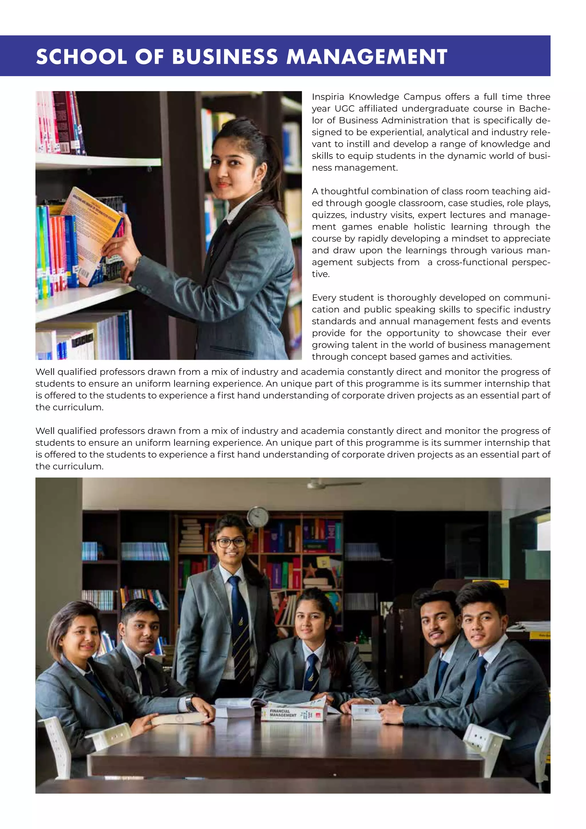 BBA Placement Brochure | Batch of 2016 | PDF