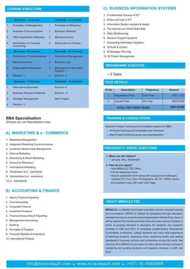 BBA Brochure AeU | PDF