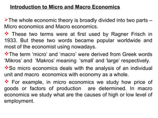 Microeconomics Definition