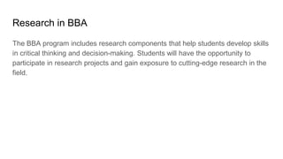 BBA course | PPTX