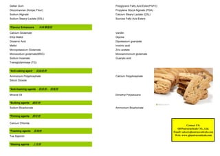 Food additives | PPT