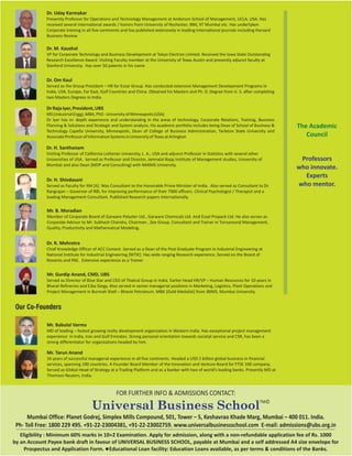 Bba e brochure | PDF