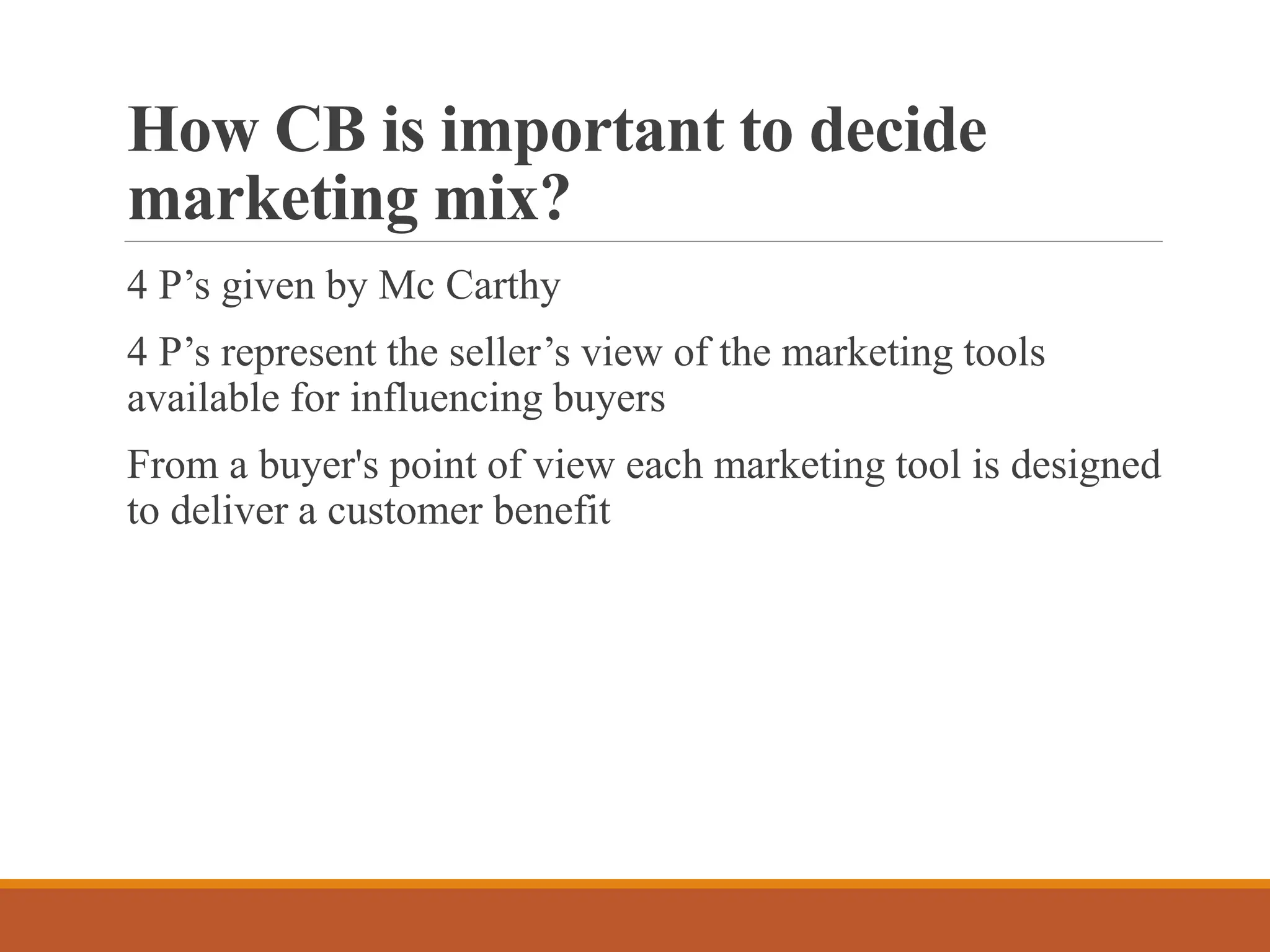 INTRODUCTION to the Consumer Behavior and STP | PPT