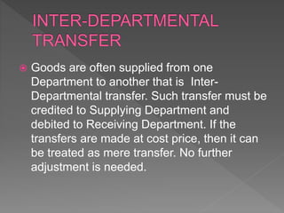 departmental accounting ppt | PPTX