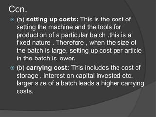 Bba ii cost and management accounting u 3.2 job and batch costing | PPTX
