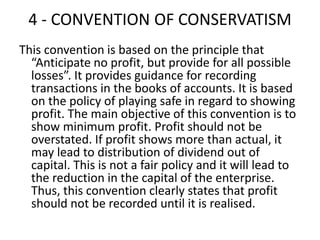 Bba i ita u 1.3 accounting conventio ns | PPTX